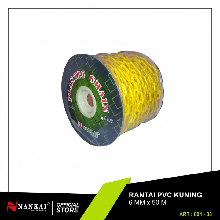Nankai Tools - RANTAI PVC KUNING 6MM x 50M