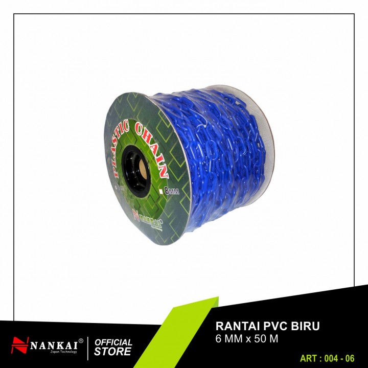 Nankai Tools - RANTAI PVC BIRU 6MM x 50M