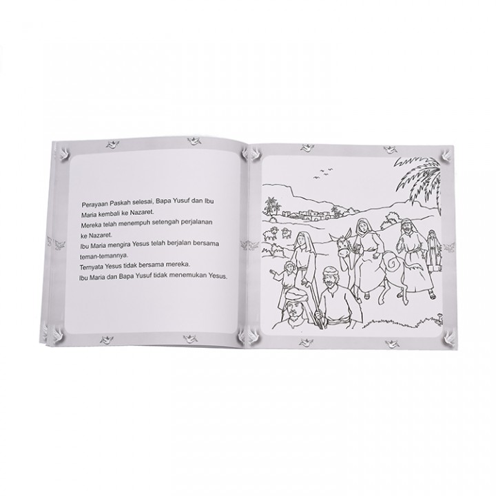 www.yeraya.com - Buku Rohani Anak Mewarnai - Yesus Di Bait Allah