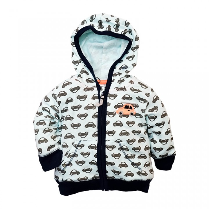 Anakkin Baby Store - Jaket Topi / Blue Car