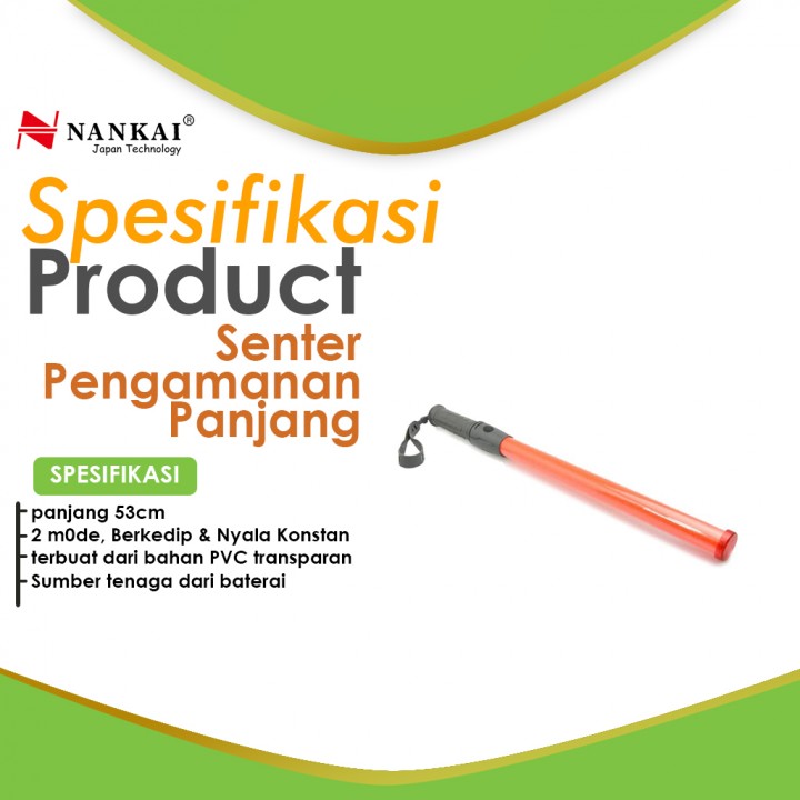 Nankai Tools - SENTER PENGAMAN PANJANG 53CM