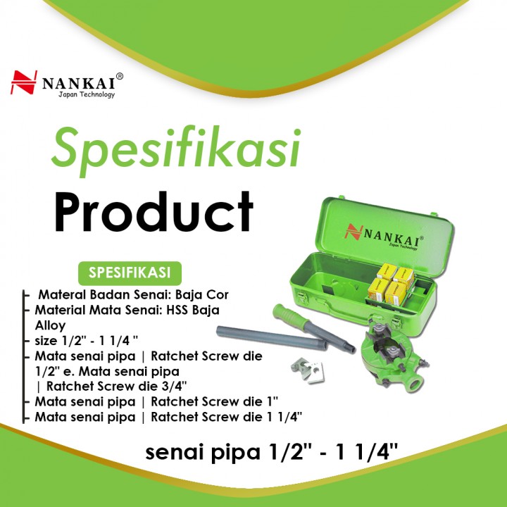 Nankai Tools - SENAI PIPA 1/2" - 1 1/4"