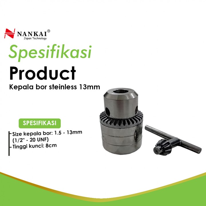 Nankai Tools - KEPALA BOR STAINLESS 13 MM