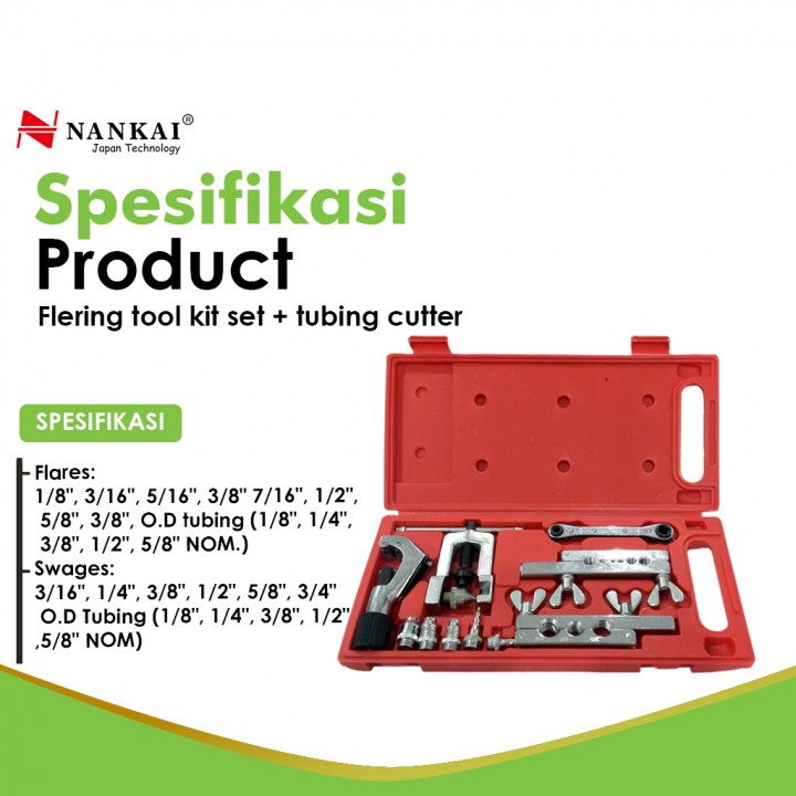 Nankai Tools - ALAT FLERING & SWAGING KIT SET