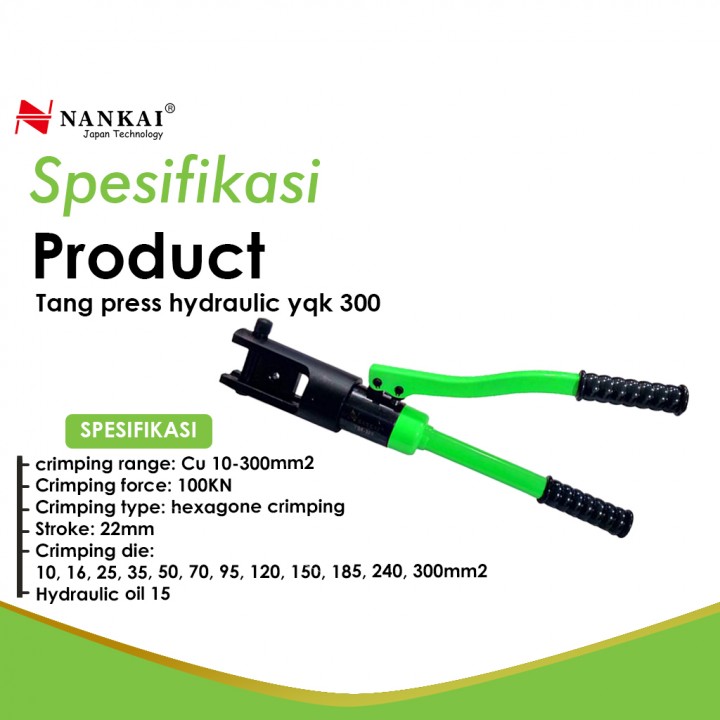 Nankai Tools - TANG PRESS HIDROLIK YQK 300