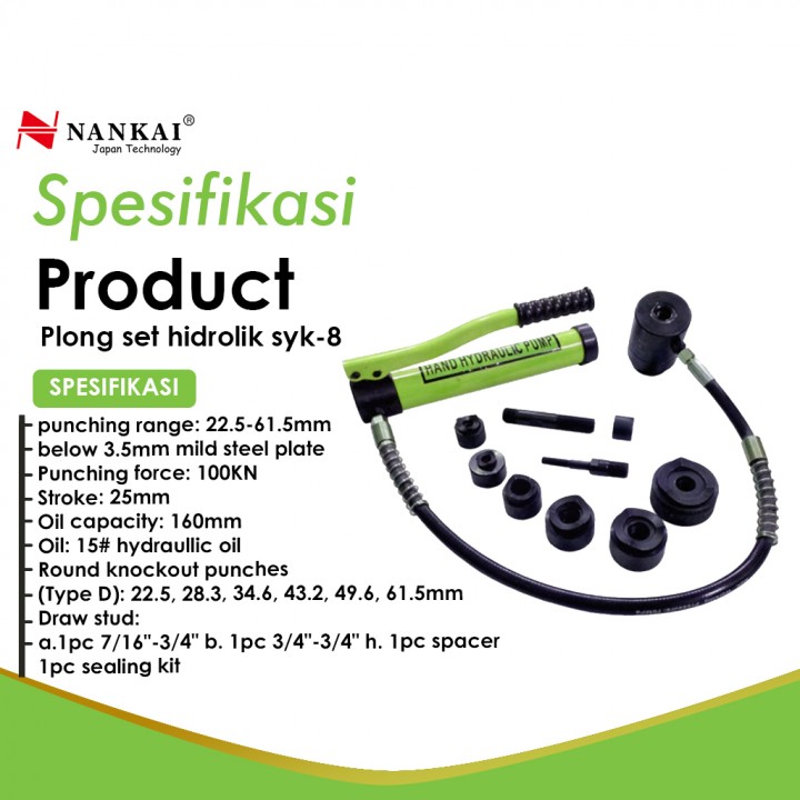 Nankai Tools - PLONG SET HIDROLIK SYK 8
