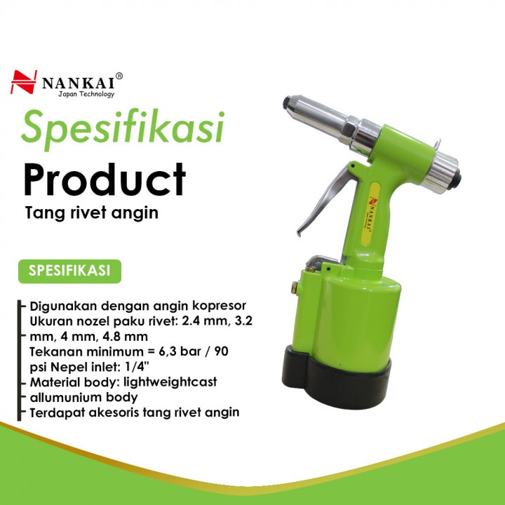 Nankai Tools - TANG RIVET ANGIN