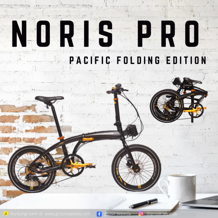 GROSIRSEPEDA.com - PACIFIC FOLD 20 NORIS PRO BLACK GOLD