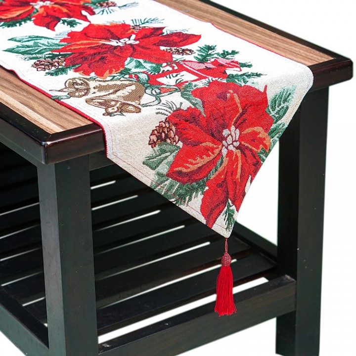 www.yeraya.com - Table Runner Natal (Taplak Meja Natal) 250cm / Bunga ...