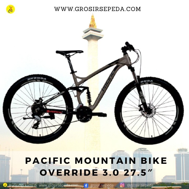 GROSIRSEPEDA.com - PACIFIC MTB OVERRIDE 3.0 27.5 GREY