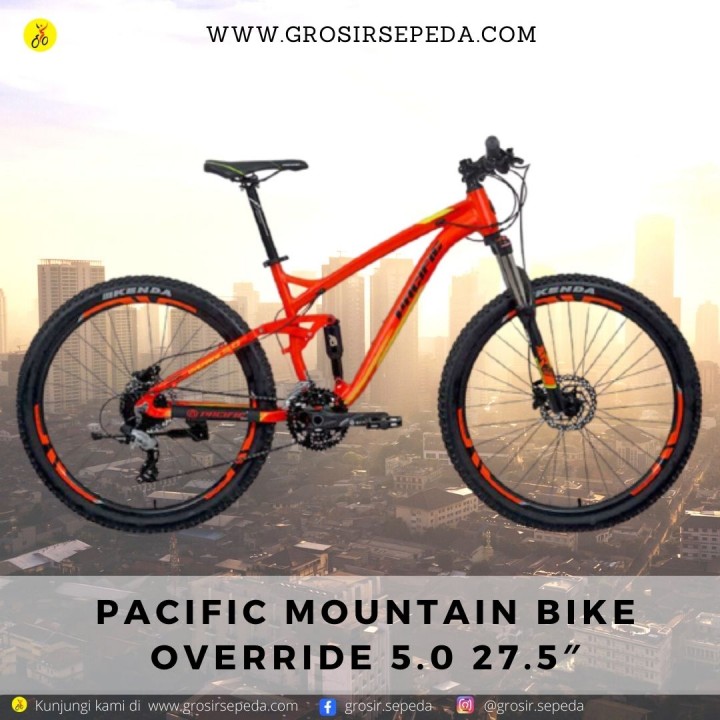 GROSIRSEPEDA.com - PACIFIC MTB OVERRIDE 5.0 27.5 ORANYE