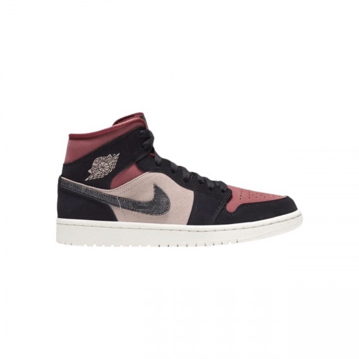 BADASS MONKEY - AIR JORDAN 1 MID BURGUNDY DUSTY PINK (W)
