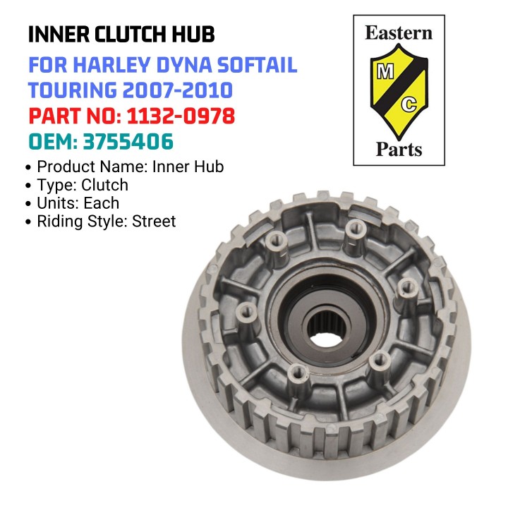 Budung Cycles - INNER CLUTCH HUB FOR HARLEY DYNA SOFTAIL TOURING 97-10 ...