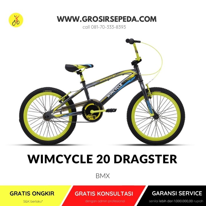 GROSIRSEPEDA.com - WIMCYCLE BMX 20 DRAGSTER