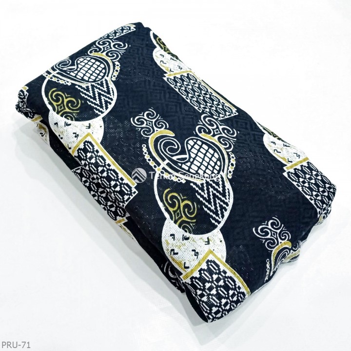 Tenun Sengkang - Kain Tenun Dobby Batik Hitam PRU-71