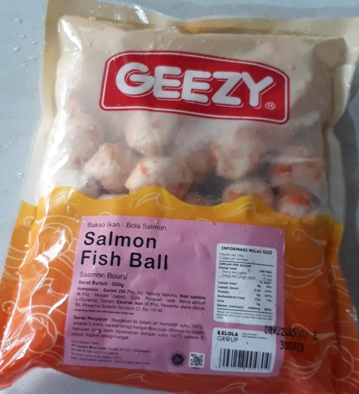 Frozzie Frozen Food - Minaku Geezy Bakso Salmon 500gr