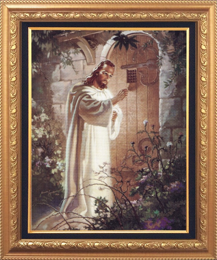 www.yeraya.com - Lukisan Yesus Mengetuk Pintu SMY-30 50 x 60cm