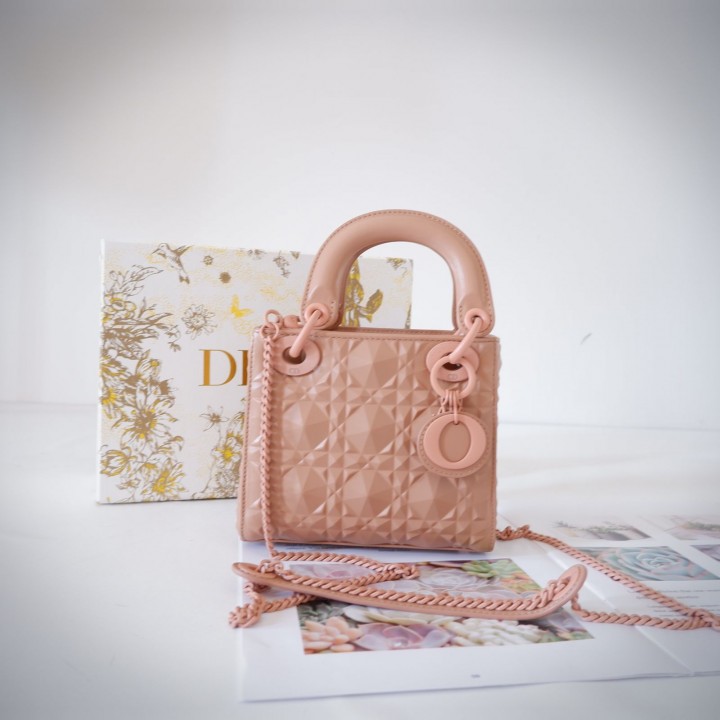 Branded Outlet - DIOR MINI LADY MY ABCDIOR CALFSKIN WITH DIAMOND MOTIF BAG