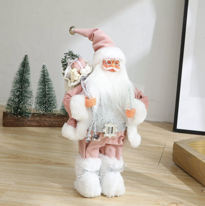 www.yeraya.com - Boneka Santa Berdiri Pink Rose 30cm