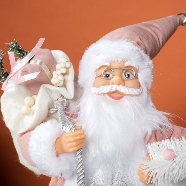 www.yeraya.com - Boneka Santa Berdiri Pink Rose 30cm