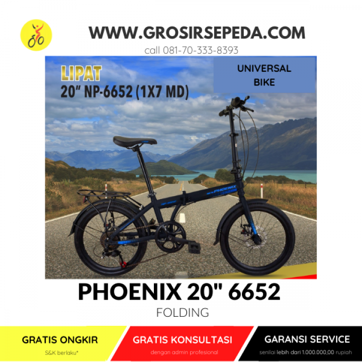 GROSIRSEPEDA.com - SEPEDA LIPAT PHOENIX FOLD 20 6652
