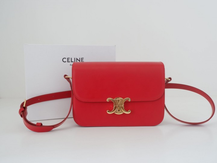 Branded Outlet - [SALE] CELINE CLASSIQUE TRIOMPHE BAG IN SHINY CALFSKIN
