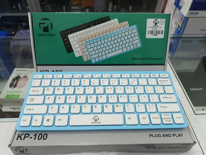 Rex Computer - KEYBOARD MINI PROFFTECH BLUE/PINK/WHITE