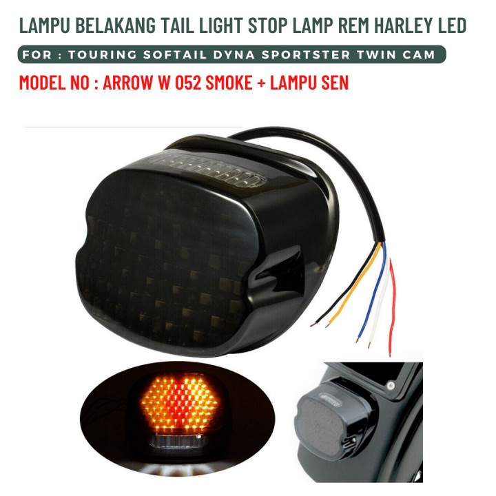 Budung Cycles - LAMPU BELAKANG TAIL LIGHT STOP LAMP REM LED HARLEY ...