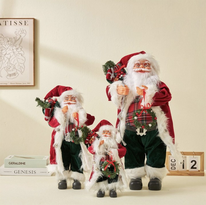 www.yeraya.com - Boneka Santa Berdiri Navidad Classic 30cm
