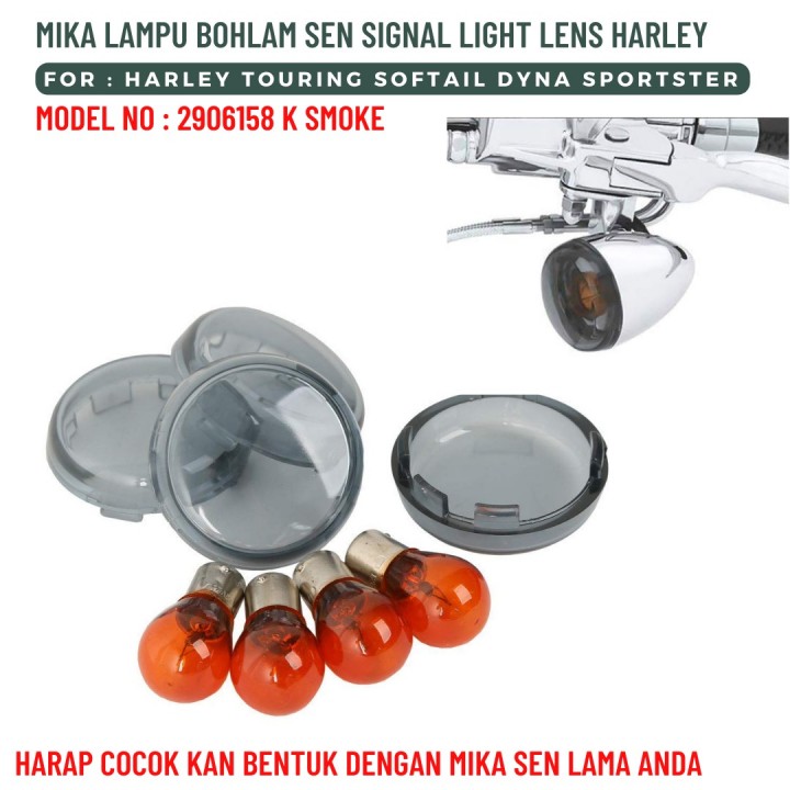 Budung Cycles - MIKA LAMPU BOHLAM SEN SIGNAL LIGHT LENS HARLEY TOURING ...