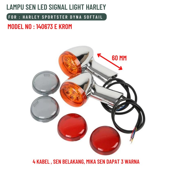 Budung Cycles - LAMPU SEN SIGNAL LIGHT LED HARLEY SPORTSTER DYNA ...