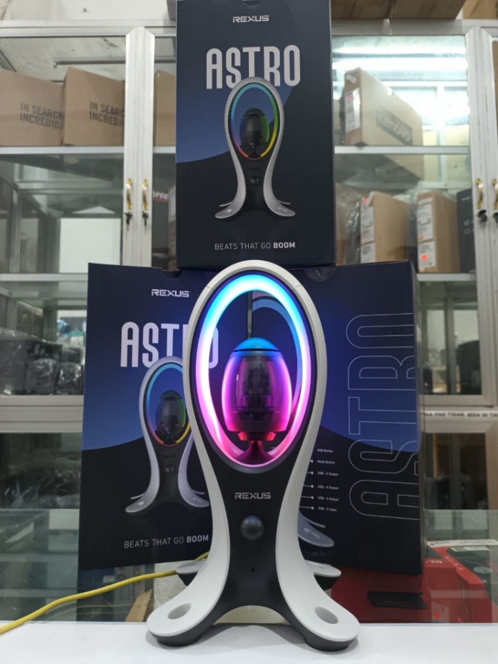 Rex Computer - HEADSET STAND RGB WITH SPEAKER REXUS RX-J4