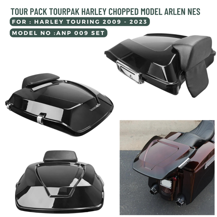 Budung Cycles - HARLEY TOURING CHOPPED TOUR PACK SET + PILLOW Y 2009 ...
