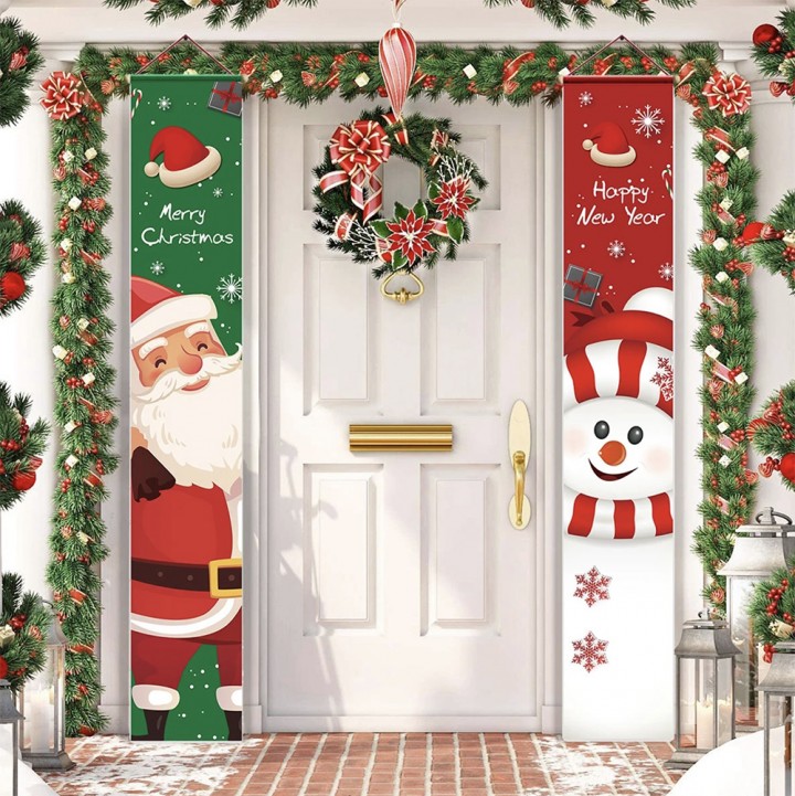 www.yeraya.com - Banner Gantungan Depan Pintu Motif Natal 2025