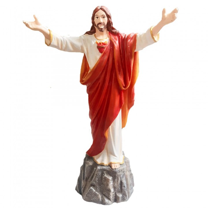 www.yeraya.com - Patung Tuhan Yesus Memberkati Padat 25cm
