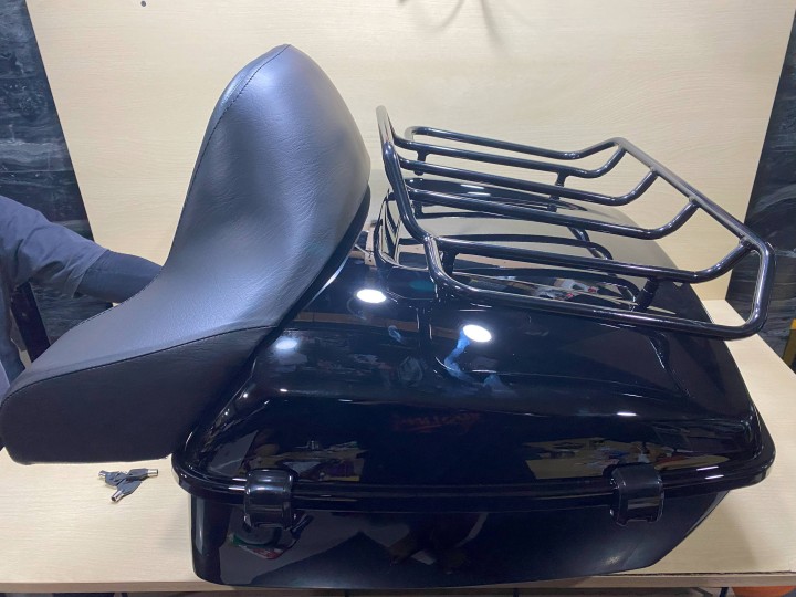 Budung Cycles - TOURPACK KING SIZE FULL BLACK HARLEY TOURING 2014-2023 ...