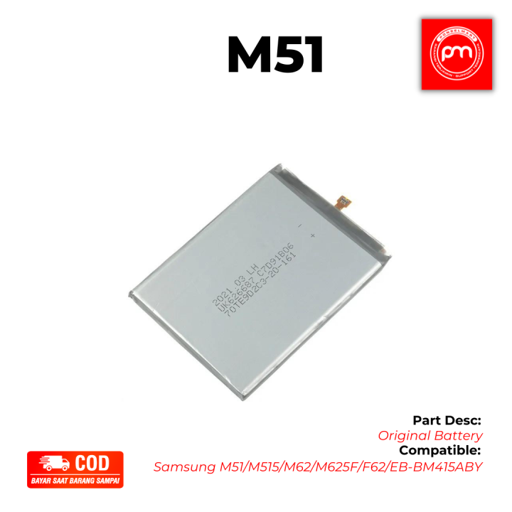 Ponselmart - Battery Samsung M51 M515 M62 M625F F62 EB-BM415ABY