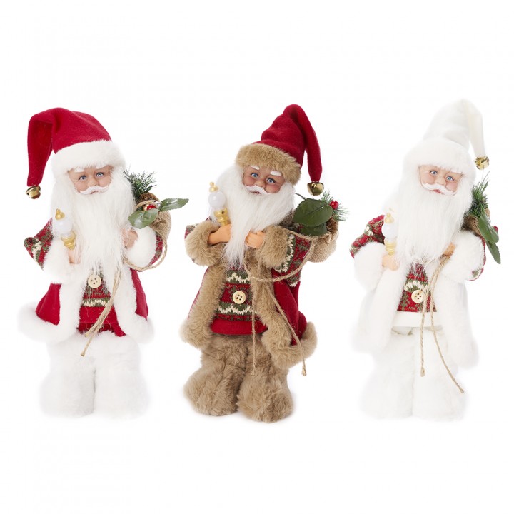 www.yeraya.com - Boneka Santa Elektrik Gerak Lampu Musik 30cm / Kumis ...