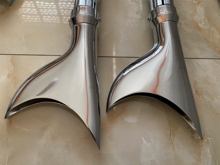 Budung Cycles - SOFTAIL CHICANO LONG EXHAUST E15 YEAR 2000-2017