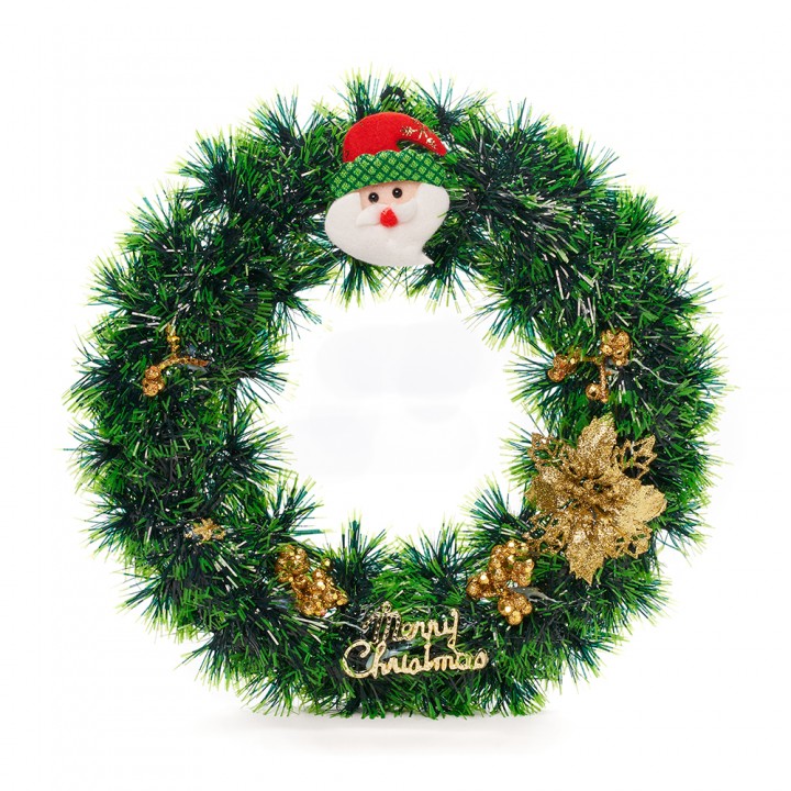 www.yeraya.com - Hiasan Krans Natal Tinsel Full Aksesoris 35cm / Classic