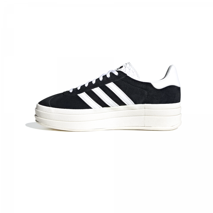 FOUR KICKS STORE - ADIDAS GAZELLE BOLD BLACK WHITE WOMENS (HQ6912)