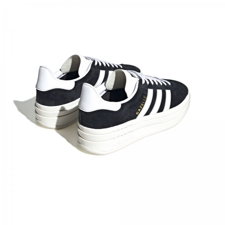 FOUR KICKS STORE - ADIDAS GAZELLE BOLD BLACK WHITE WOMENS (HQ6912)