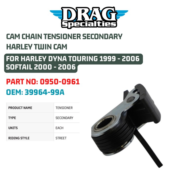 Budung Cycles - CAM CHAIN TENSIONER SECONDARY HARLEY TWIN CAM FOR ...