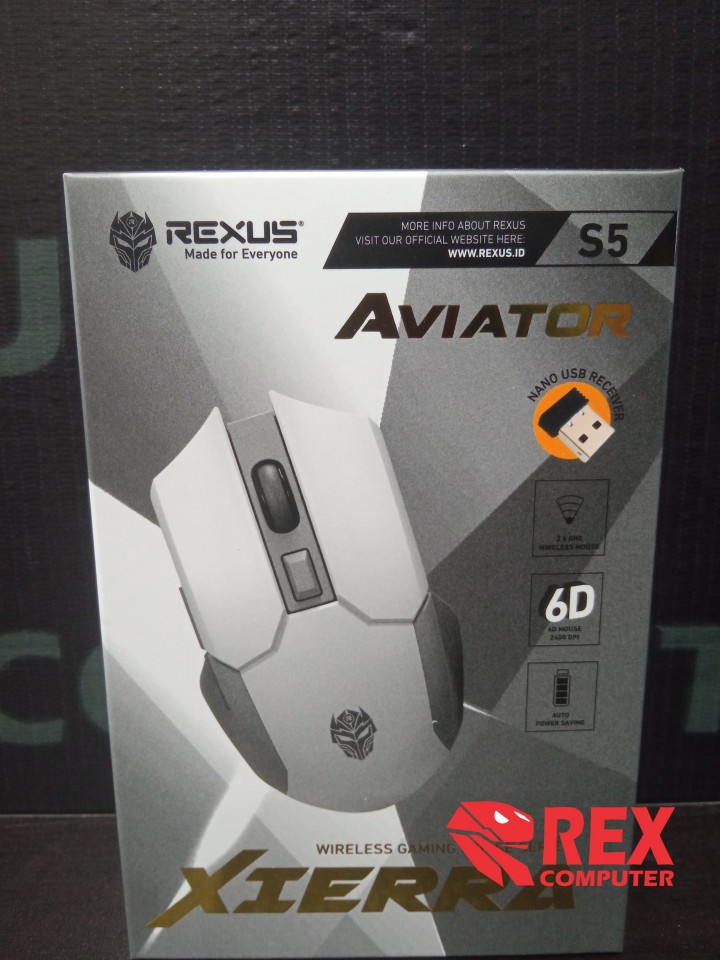 Rex Computer - MOUSE WIRELLES REXUS AVIATOR S5