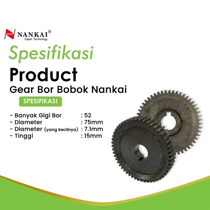 Nankai Tools - Gear Bor Bobok Nankai