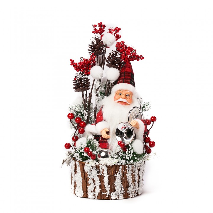 www.yeraya.com - Pajangan Meja Natal Boneka Santa Cherry - Sedang