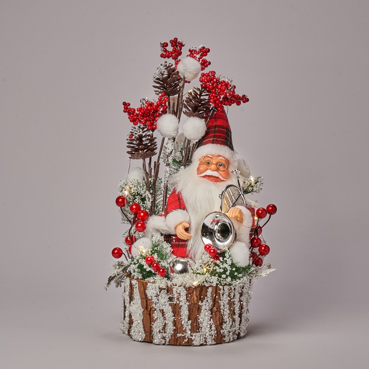 www.yeraya.com - Pajangan Meja Natal Boneka Santa Cherry - Sedang