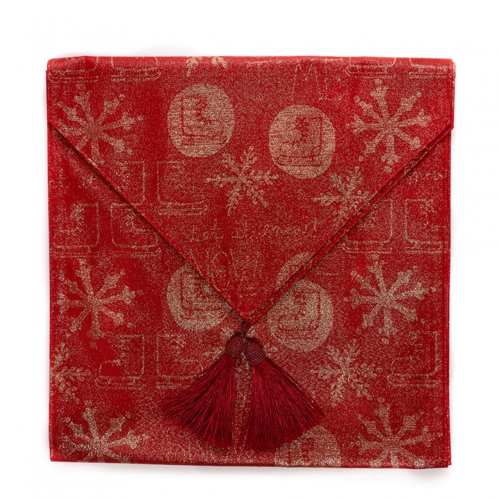 www.yeraya.com - Table Runner Natal (Taplak Meja Natal) Merah Eksklusif