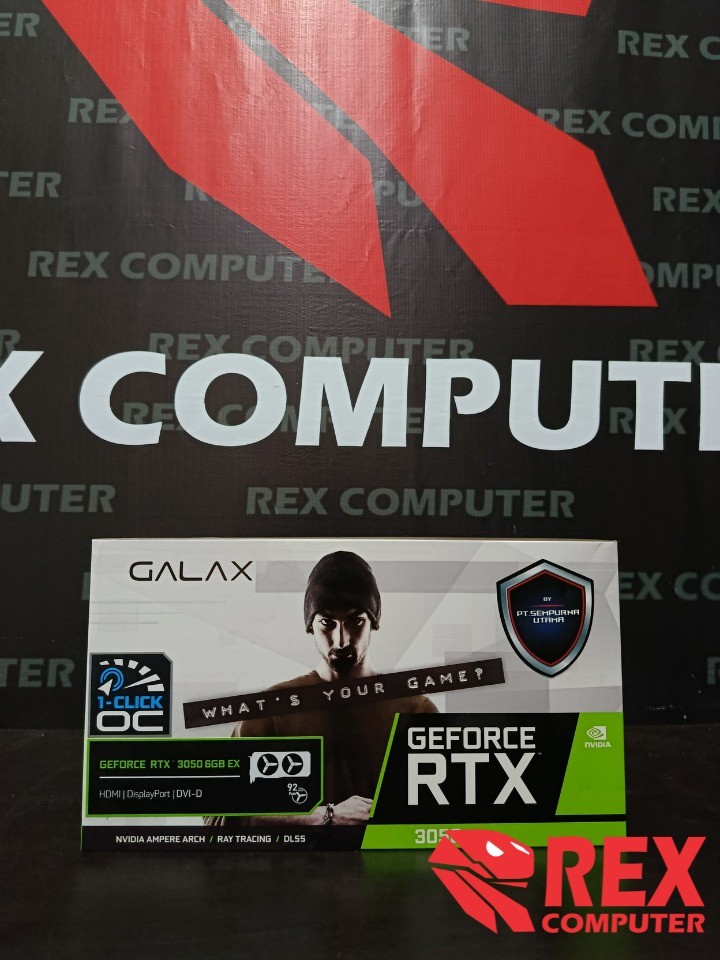 Rex Computer - VGA GALAX RTX 3050 EX 6GB GDDR6