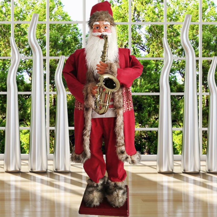 www.yeraya.com - Boneka Santa Elektrik Gerak Musik Jumbo 180cm